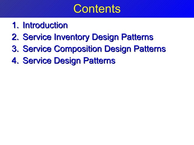 Soa design pattern | PPT | Information Services Industry | Industries