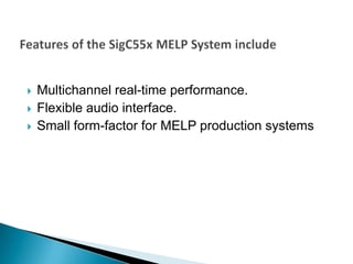 Melp codec optimization using DSP kit | PPT