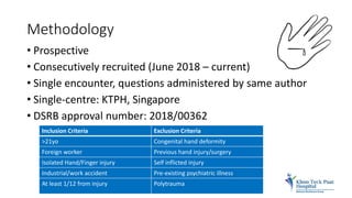 Psychological Impact of hand Injuries | PPTX