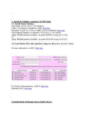 Soa installation | PDF