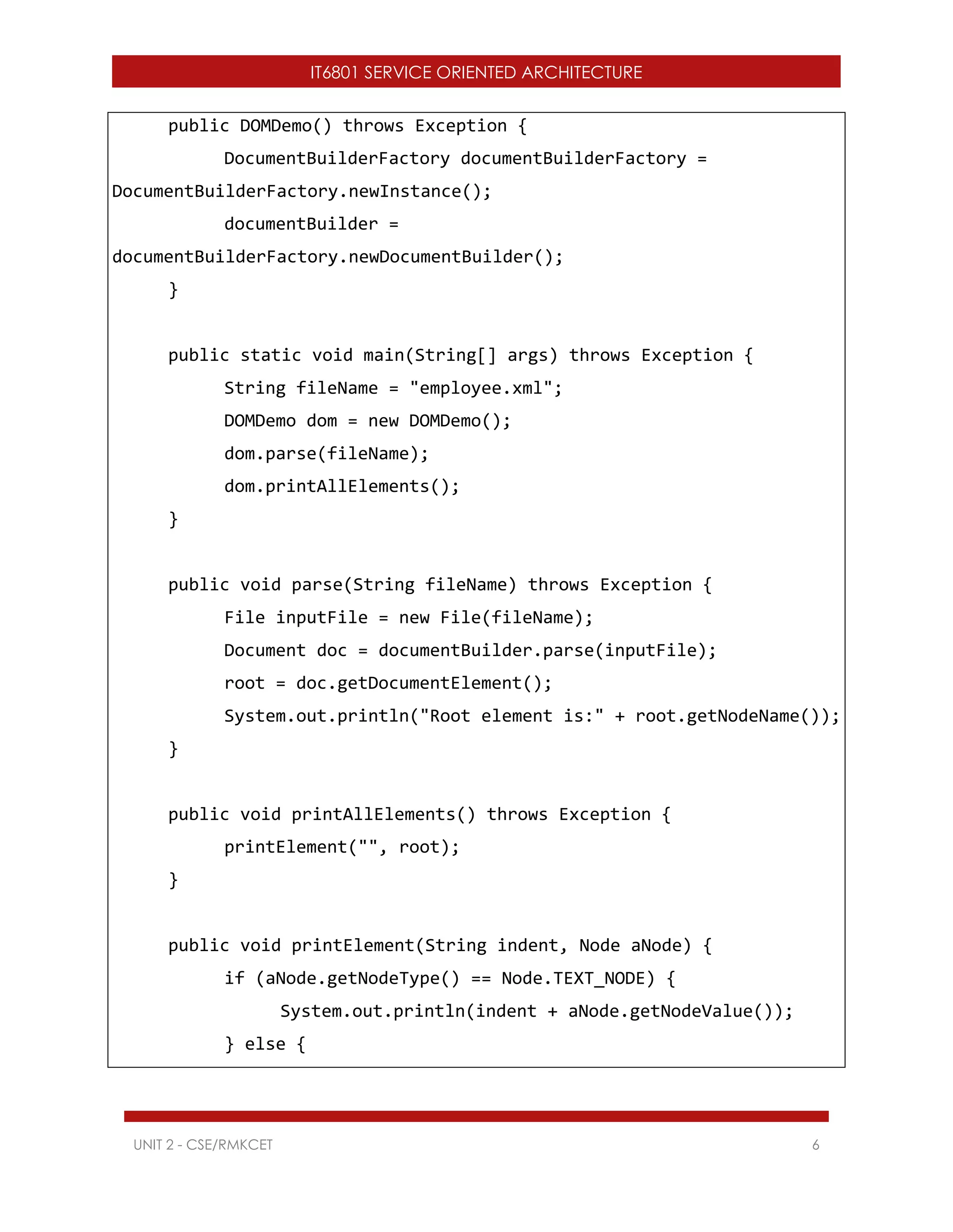 IT6801-Service Oriented Architecture | PDF