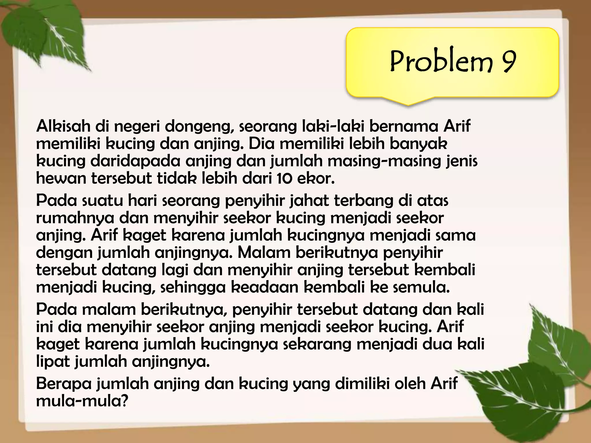 Math Puzzle_Soal-Soal Logika Sederhana | PPT