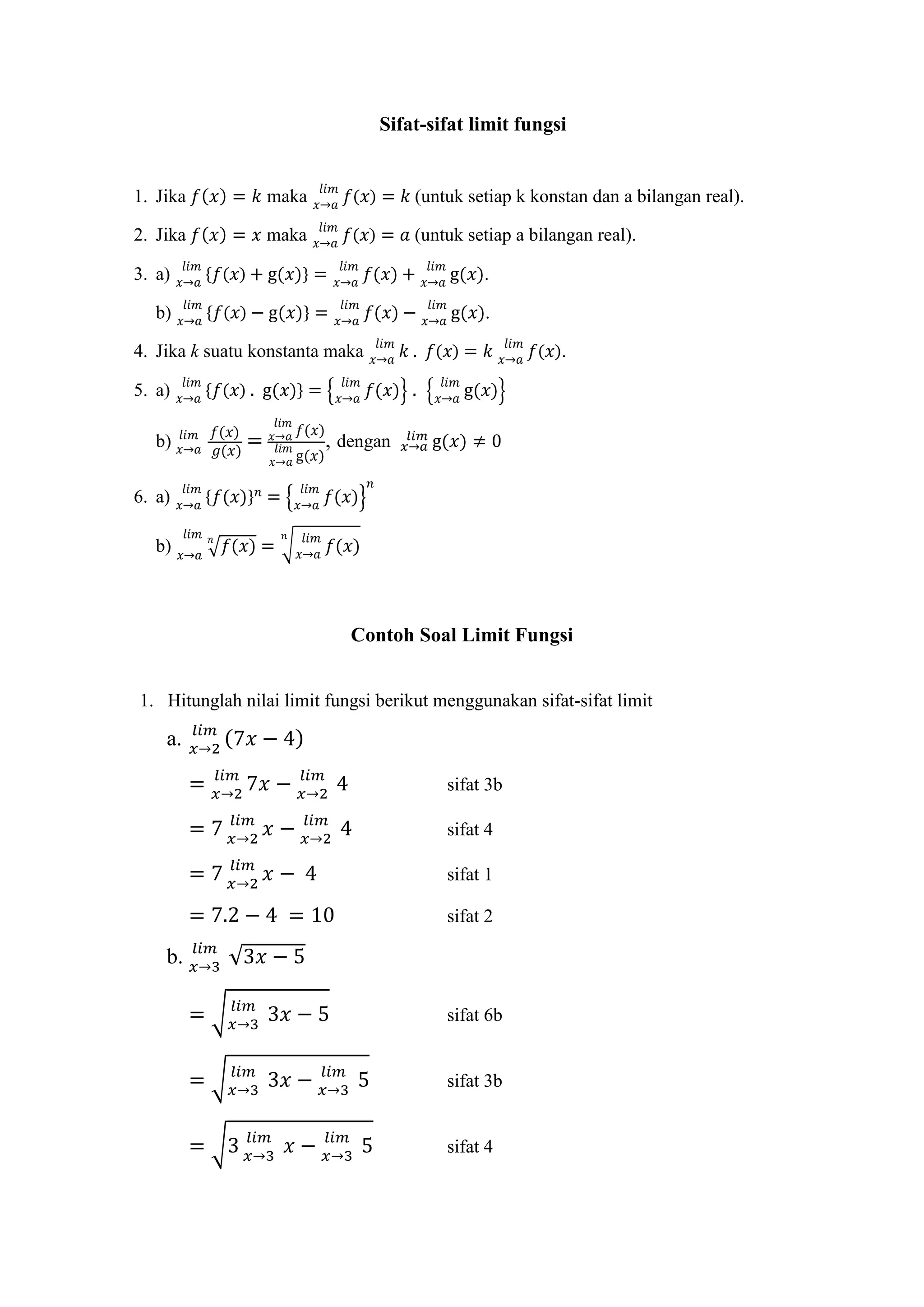 Soal dan-pembahasan-limit-fungsi | DOCX