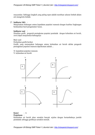 Soal ipa-biologi-smp-paket-1 | PDF