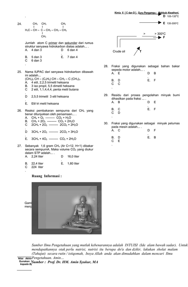 Soal kimia-x-dan-kunci-jawaban | DOC