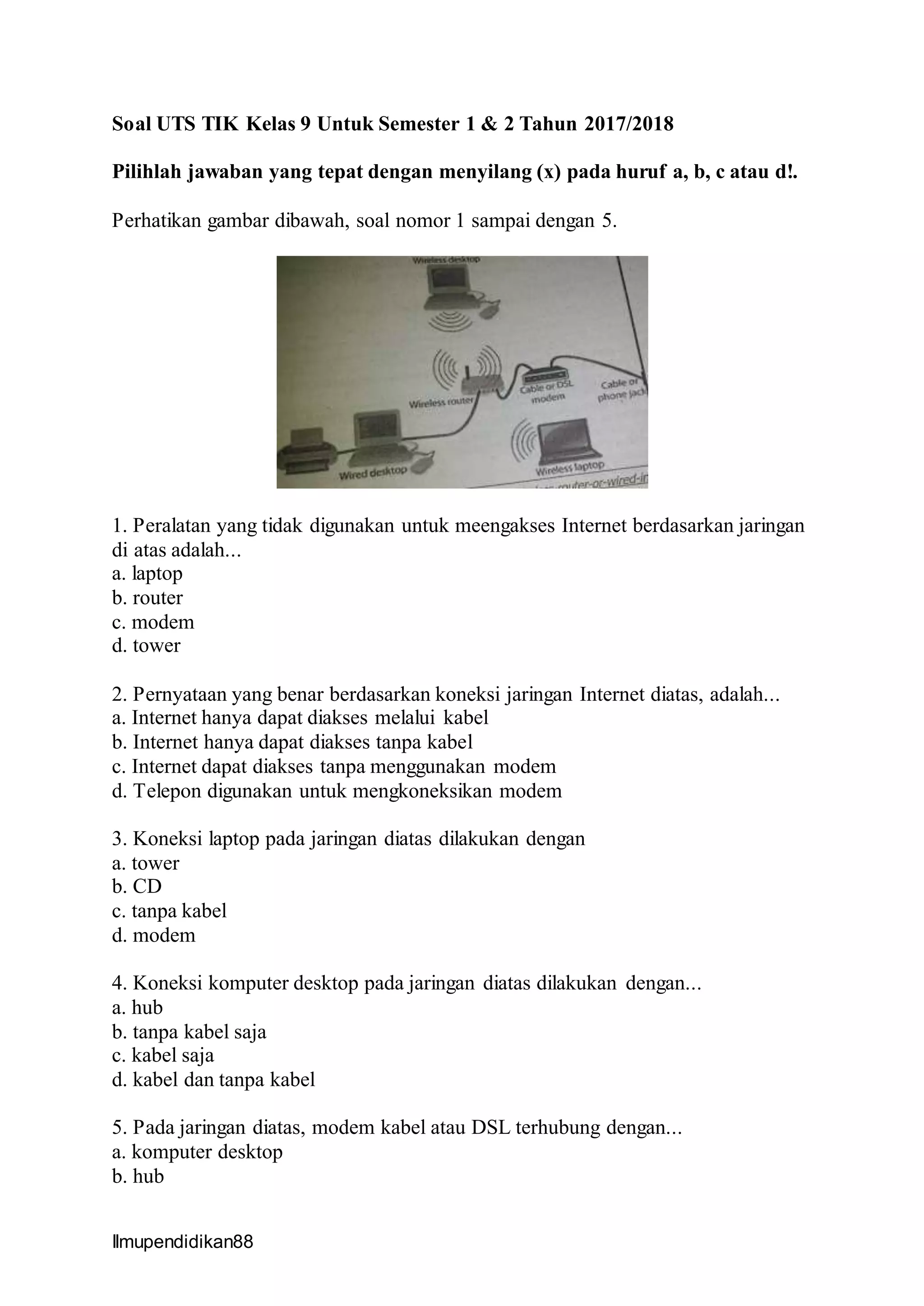 Soal latihan-uts-tik-kls-9 | PDF