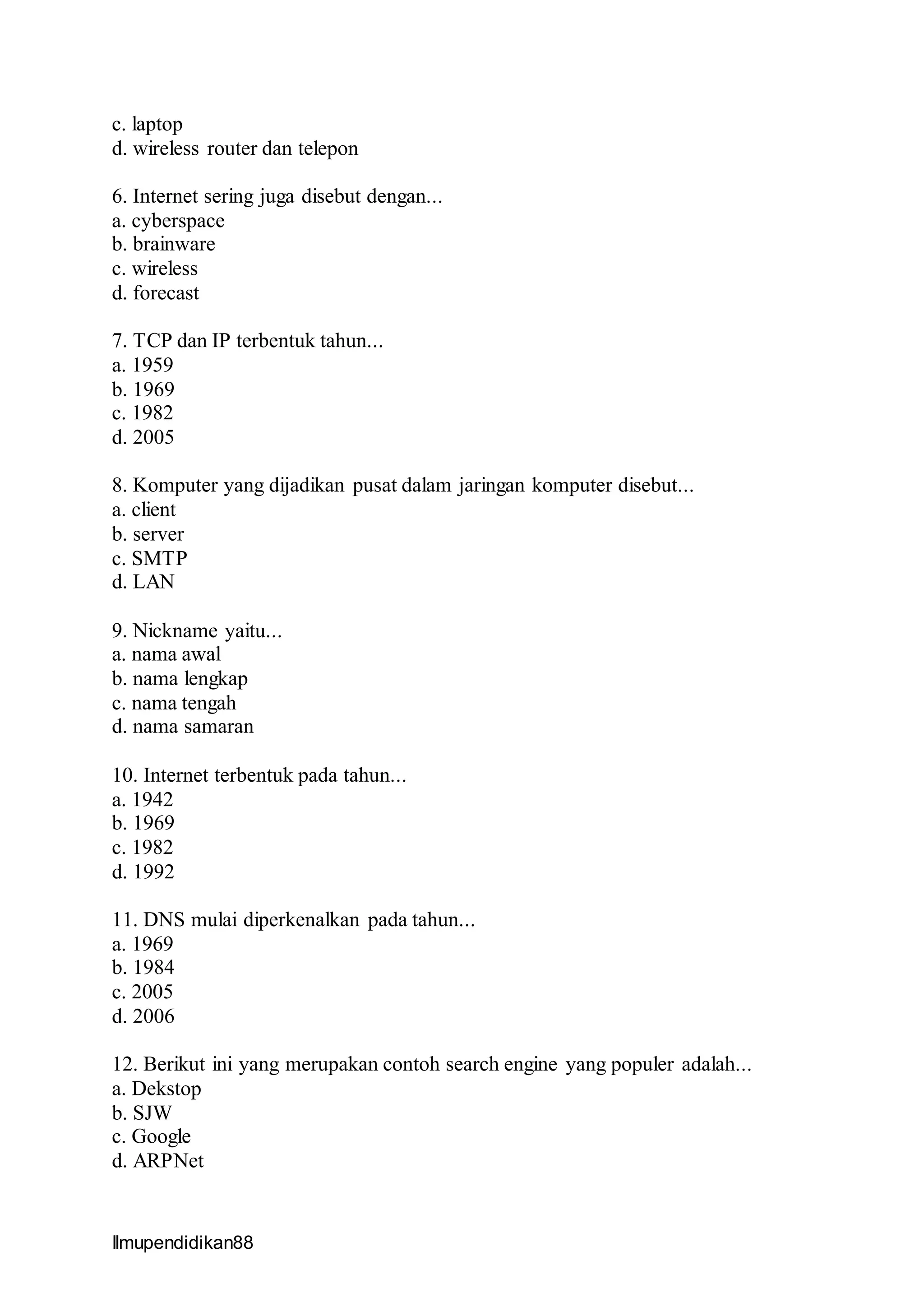 Soal latihan-uts-tik-kls-9 | PDF