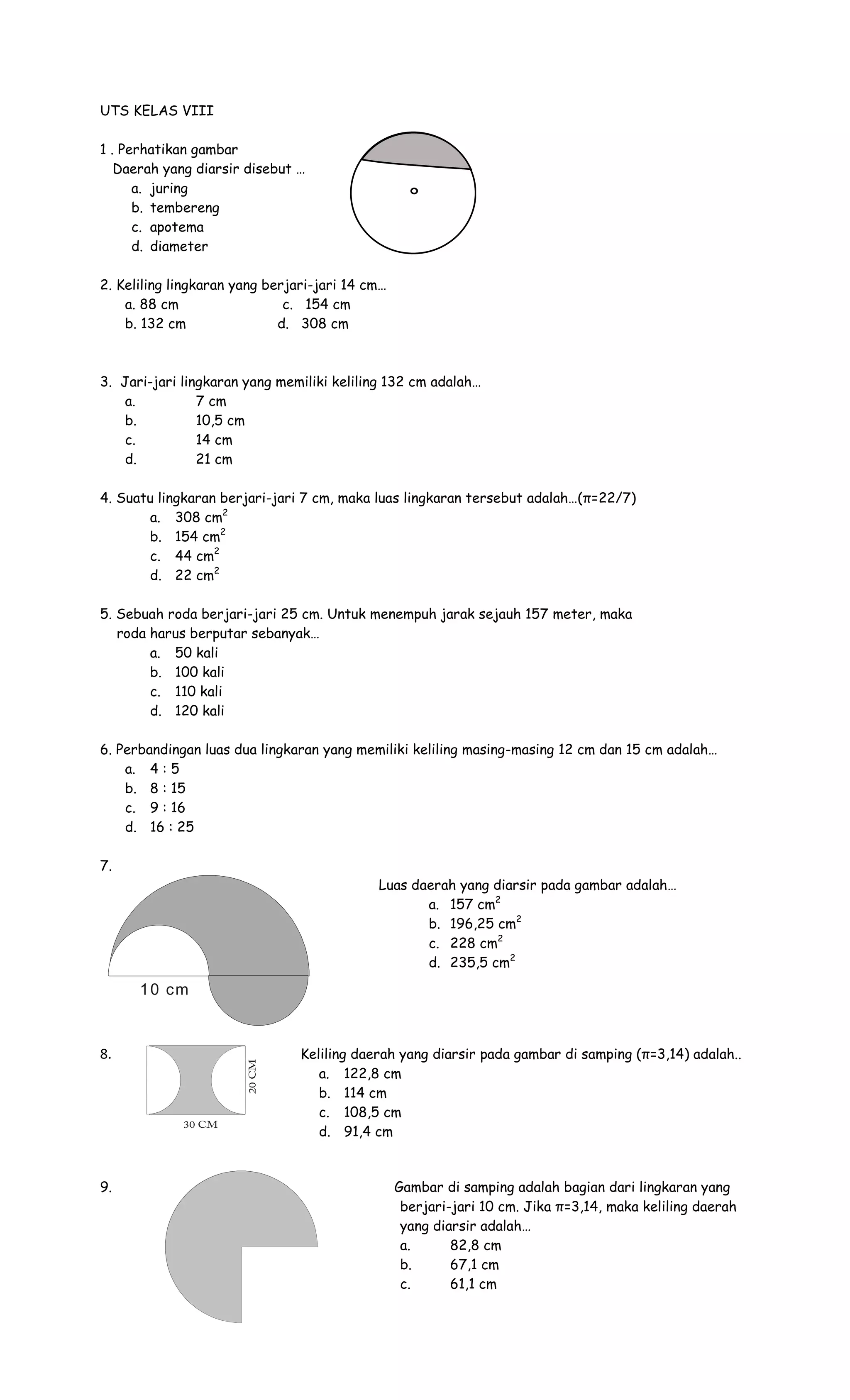 Soal lingkaran-kelas-viii | DOC