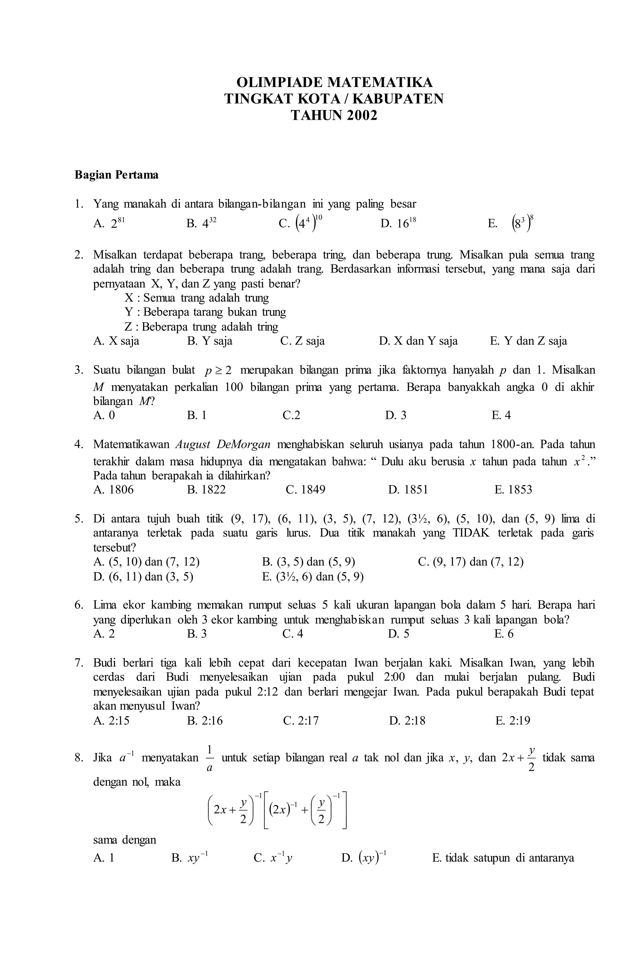 Soal osn-matematika-sma-tingkat-kab-2002-s-d-2011 | DOC