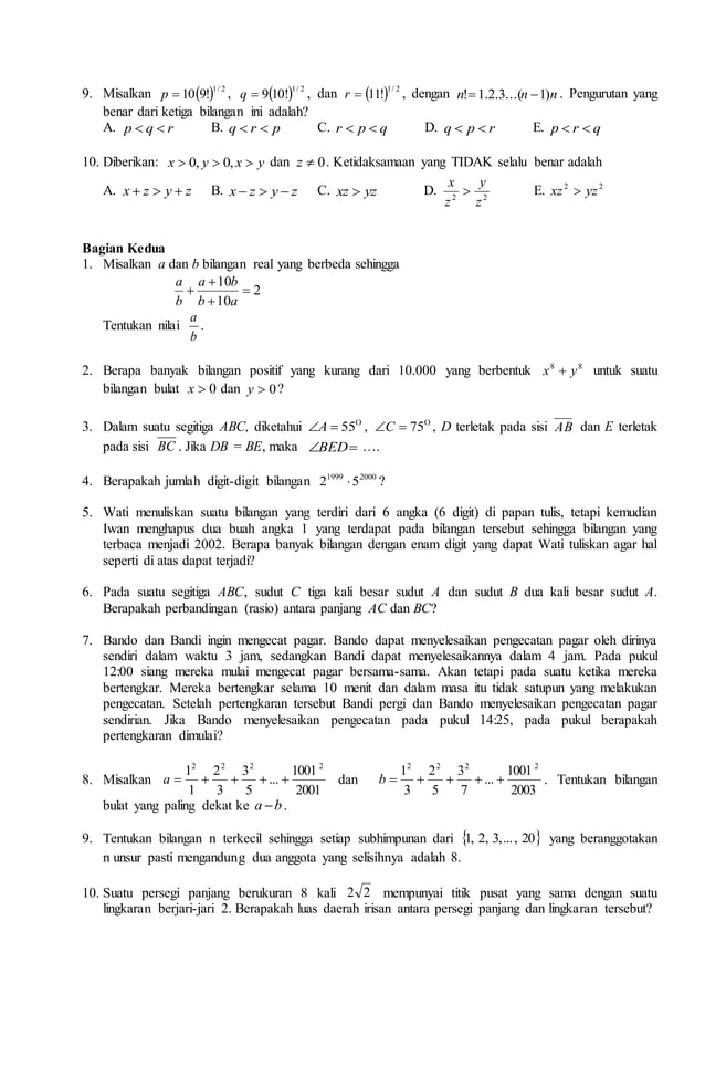 Soal osn-matematika-sma-tingkat-kab-2002-s-d-2011 | DOC