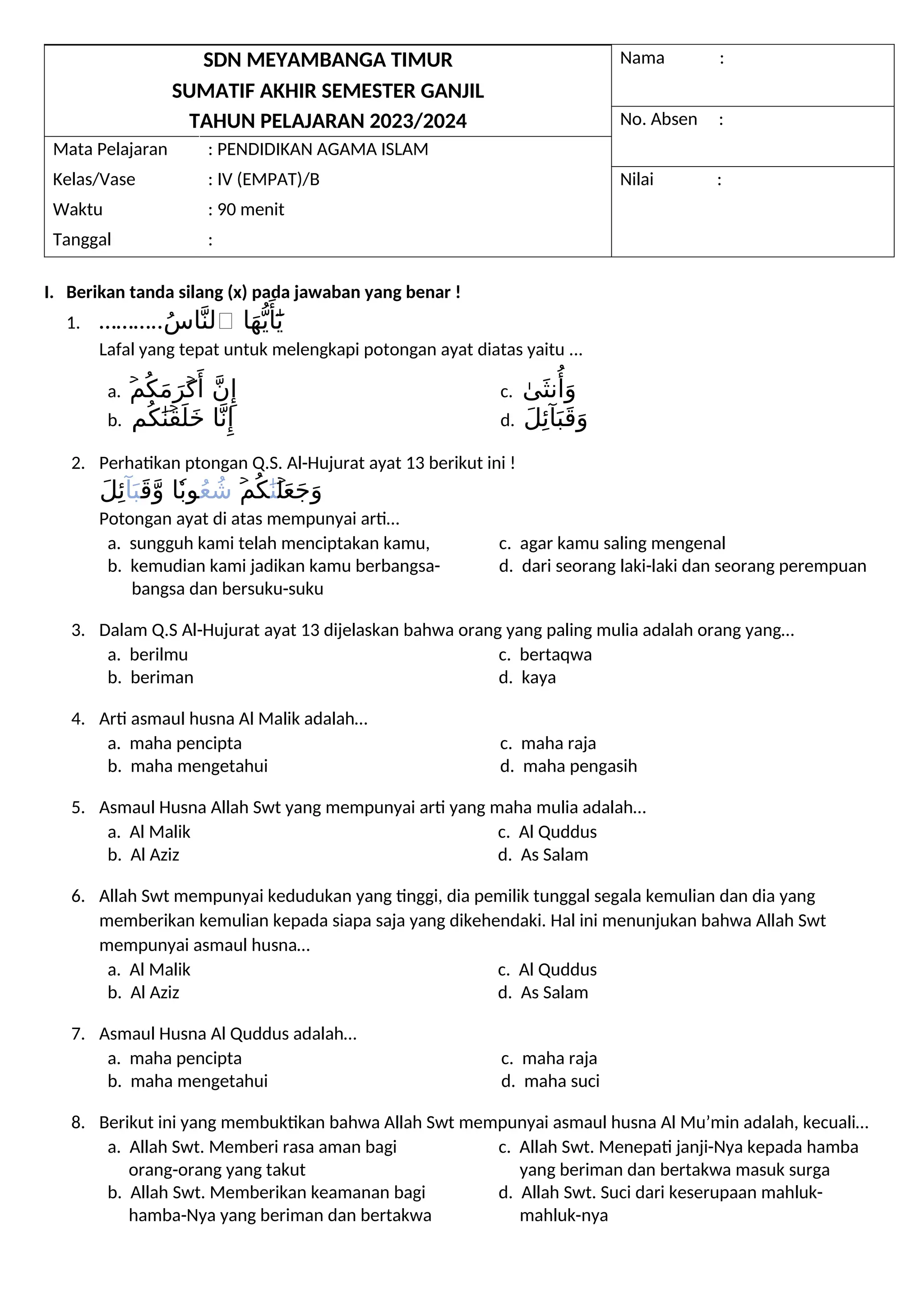 SOAL-SAS-PAI-SD-KELAS-4444444444444.docx