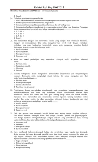 Soal siap-ukg-2015 | PDF