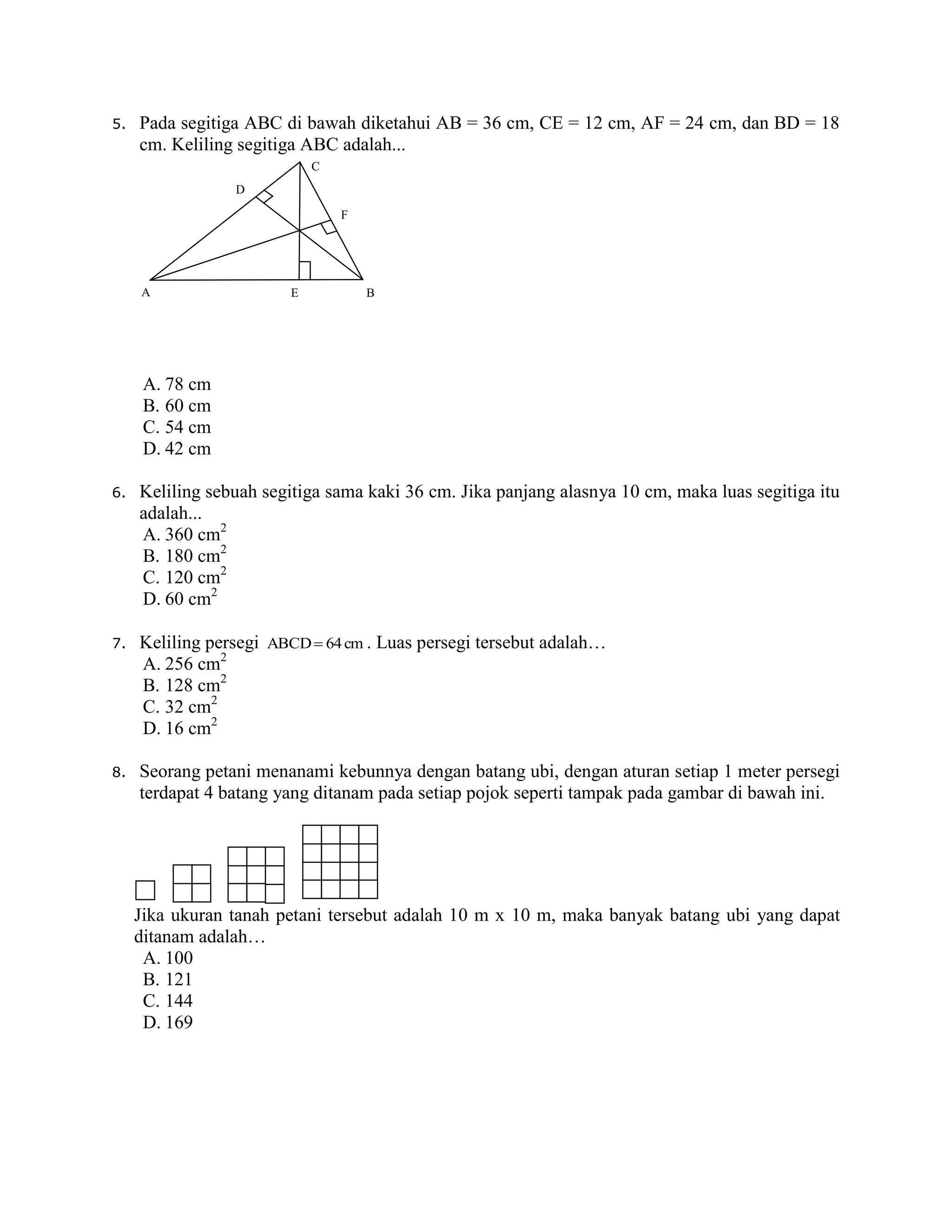 Soal soal-bangun-datar | PDF