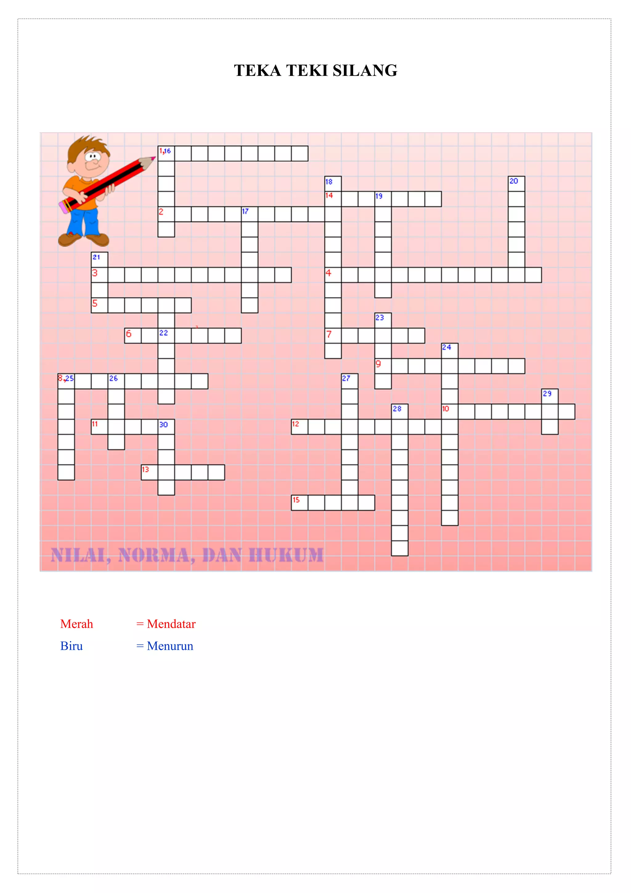 Soal soal-pkn-norma-nilai-dan-hukum-kelas-x1 | PDF