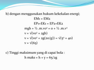 Soal soal hukum newton, dinamika, kinematika, (1) | PPTX