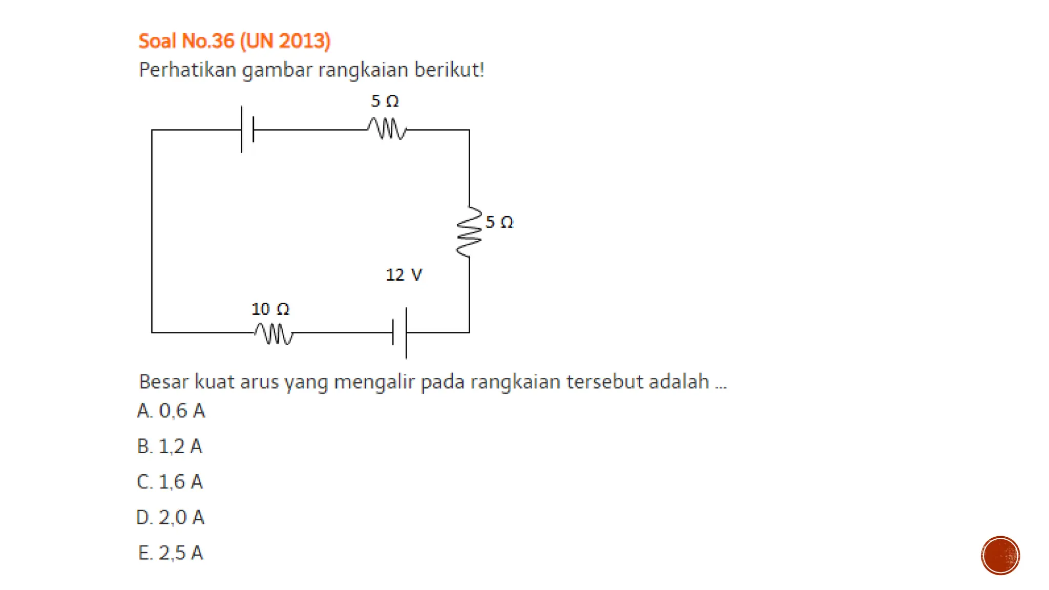 Soal Listrik Dinamis Fisika SMA kelas XII Semester 1 | PPTX
