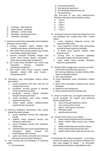 soal-soal mutasi an asal usul kehidupan.doc
