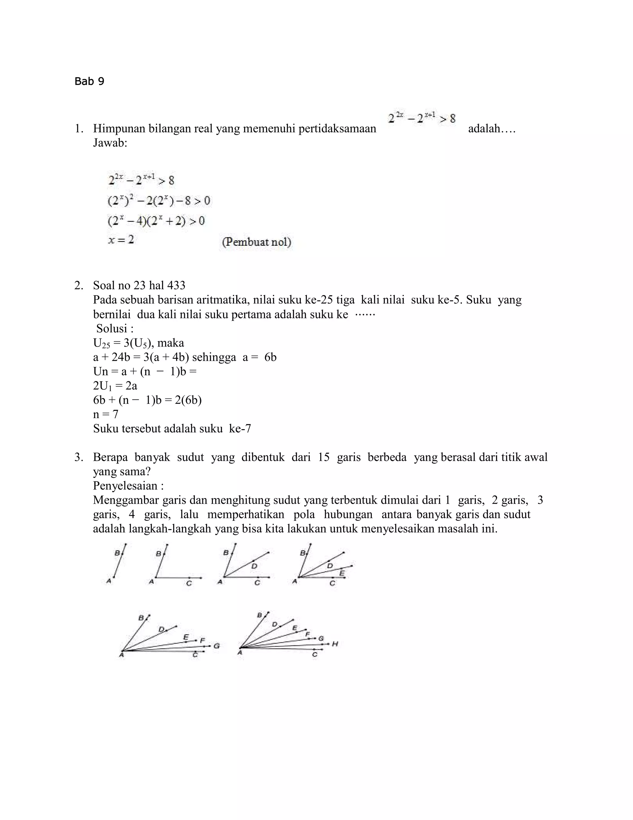 Soal soal problem-solving dan pembahasannya | PDF