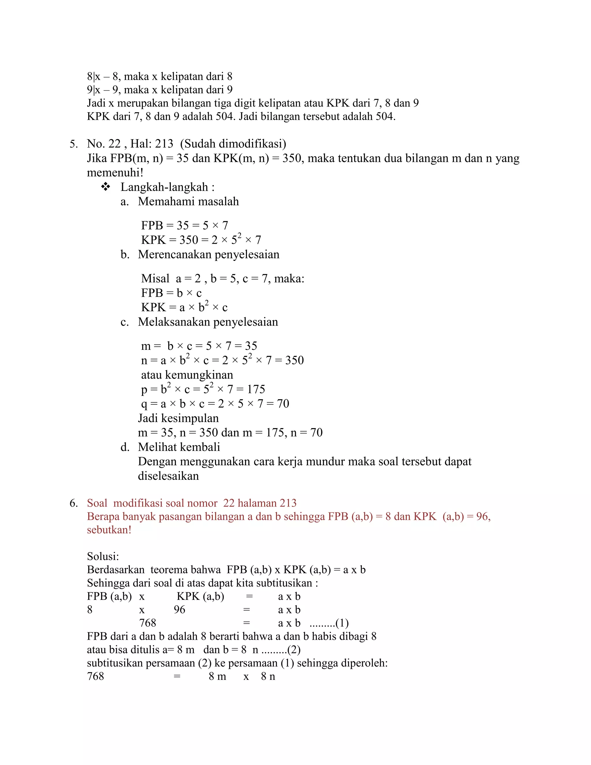Soal soal problem-solving dan pembahasannya | PDF