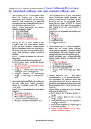 Soal ukom perawat dan kunci jawaban | DOCX