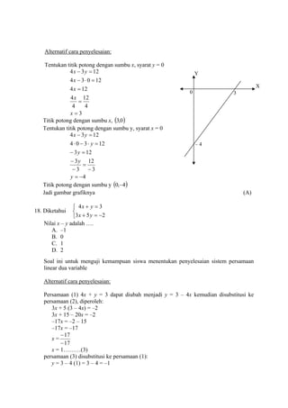 Soal un-matematika-smp-dan-pembahasannya-a | PDF
