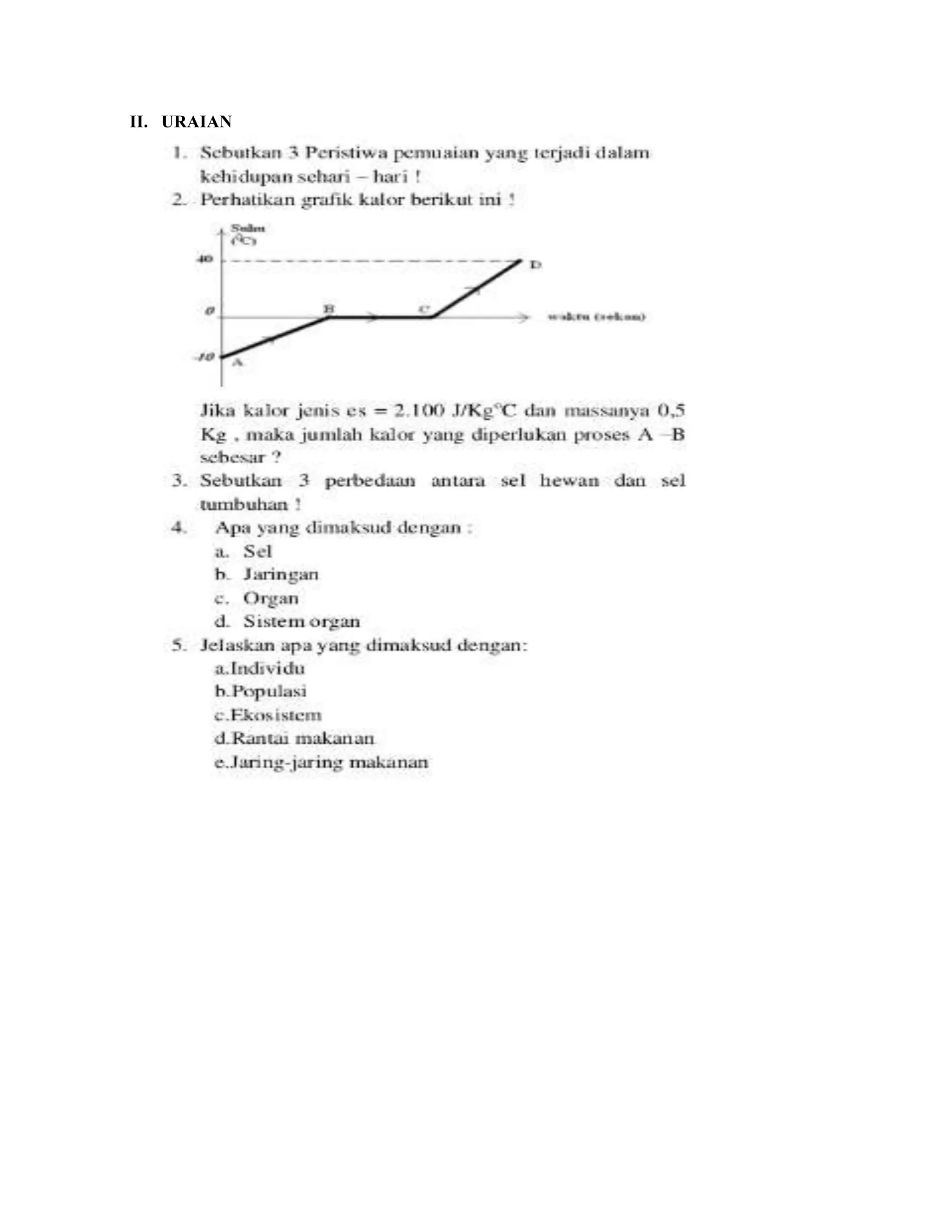 Soal uts ipa kelas vii | PDF Soal uts ipa kelas vii | PDF