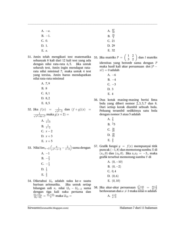 Kumpulan Soal UM UGM | PDF