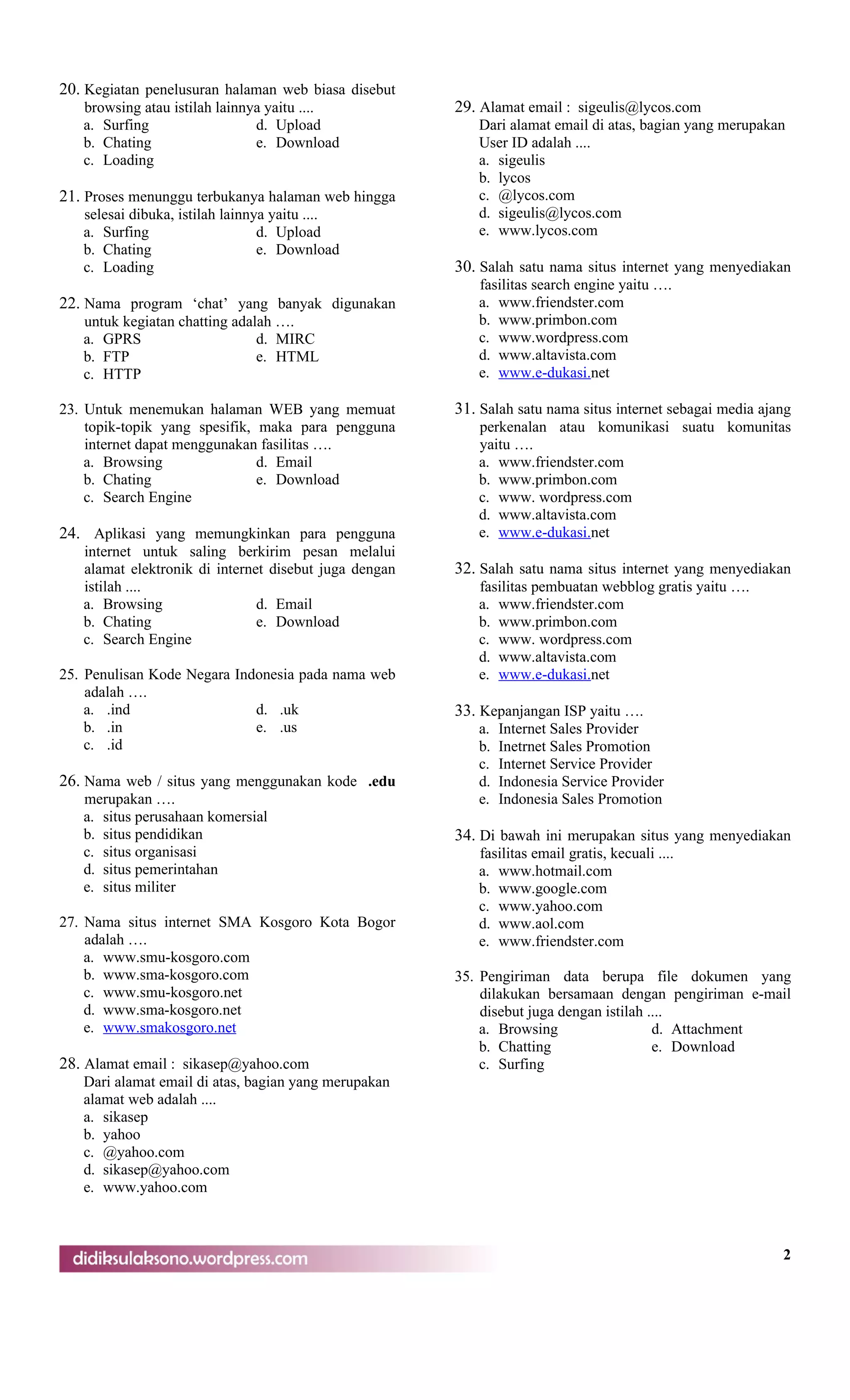 Soal11 mid smt1 | PDF