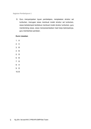 Kumpulan Soal PKB IPA SMP Modul KK-C | PDF