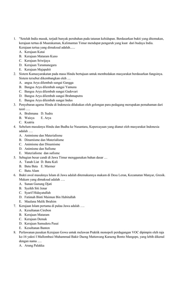SOAL AM SNI EDIT madrasah aliyah 2024 sem 2 | PDF
