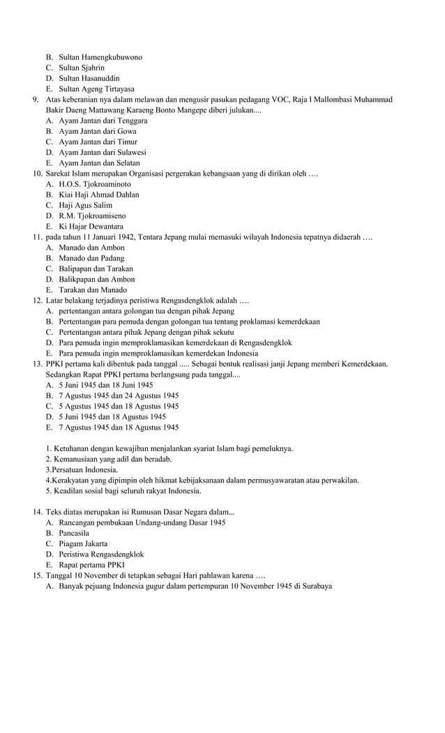 SOAL AM SNI EDIT madrasah aliyah 2024 sem 2 | PDF