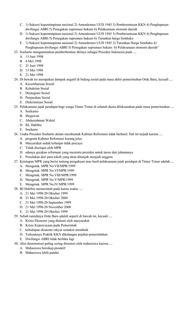 SOAL AM SNI EDIT madrasah aliyah 2024 sem 2 | PDF