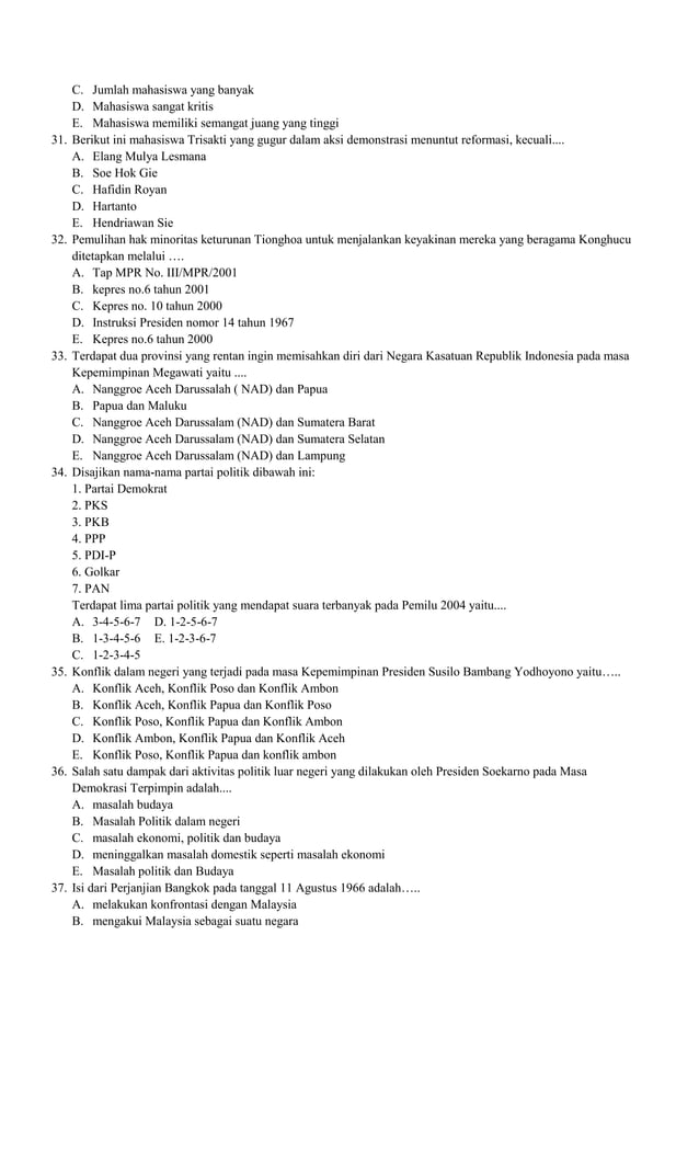 SOAL AM SNI EDIT madrasah aliyah 2024 sem 2 | PDF