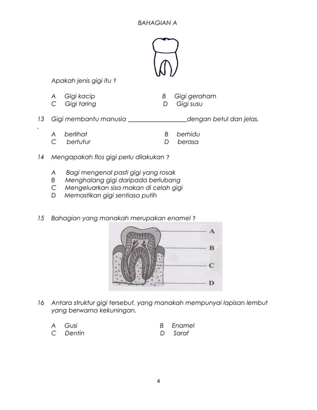 Soalan sains tahun 3 | DOC