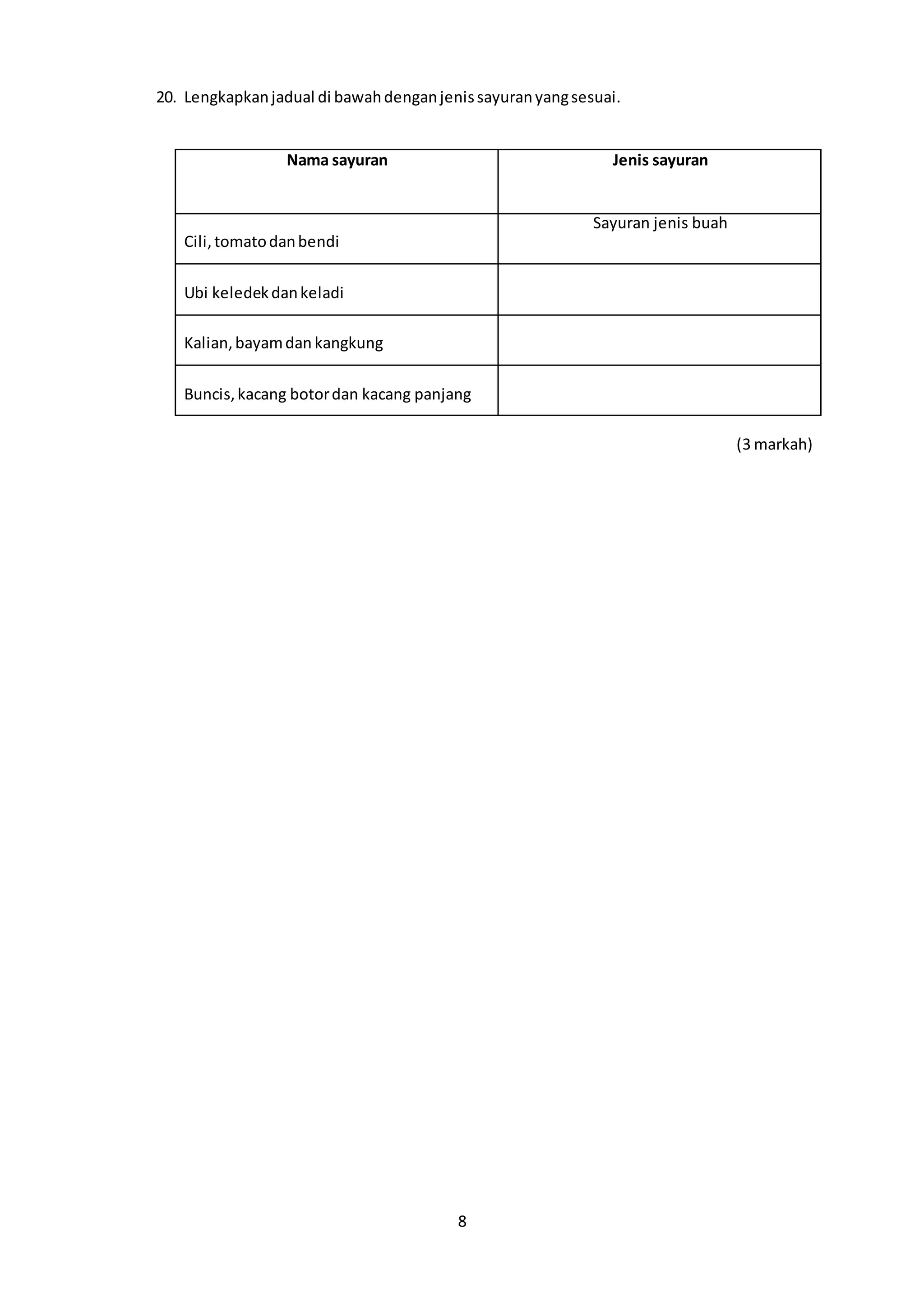 SOALAN UJIAN KHB TINGKATAN 1 | PDF