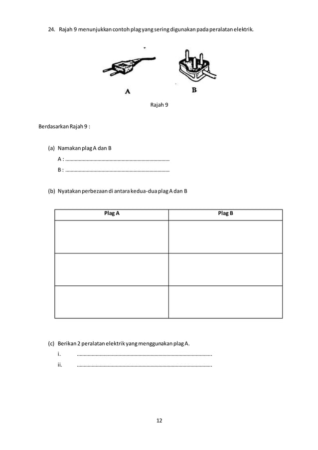 SOALAN UJIAN KHB TINGKATAN 1 | PDF