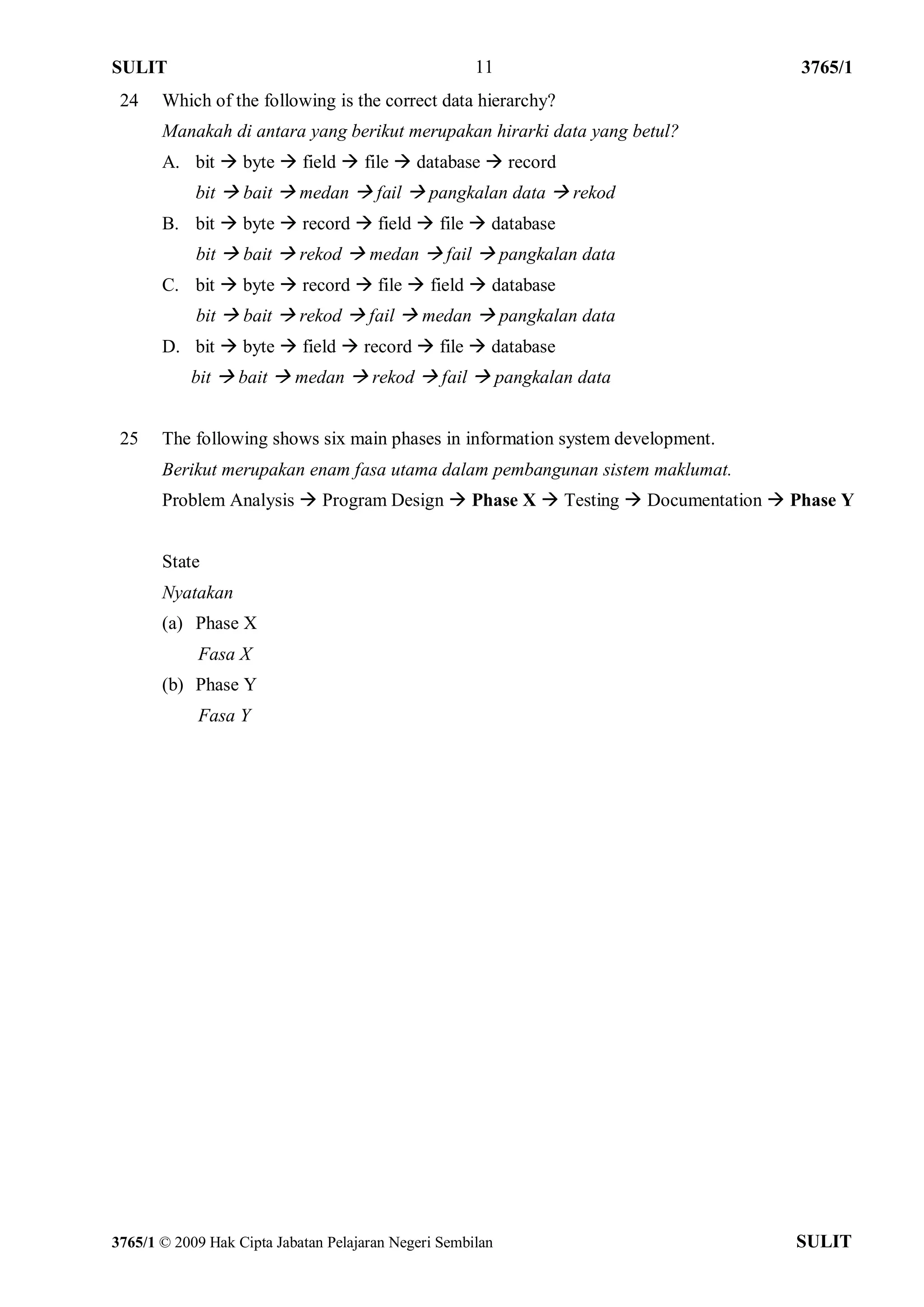Soalan ict-trial-2009-negeri-sembilan | PDF