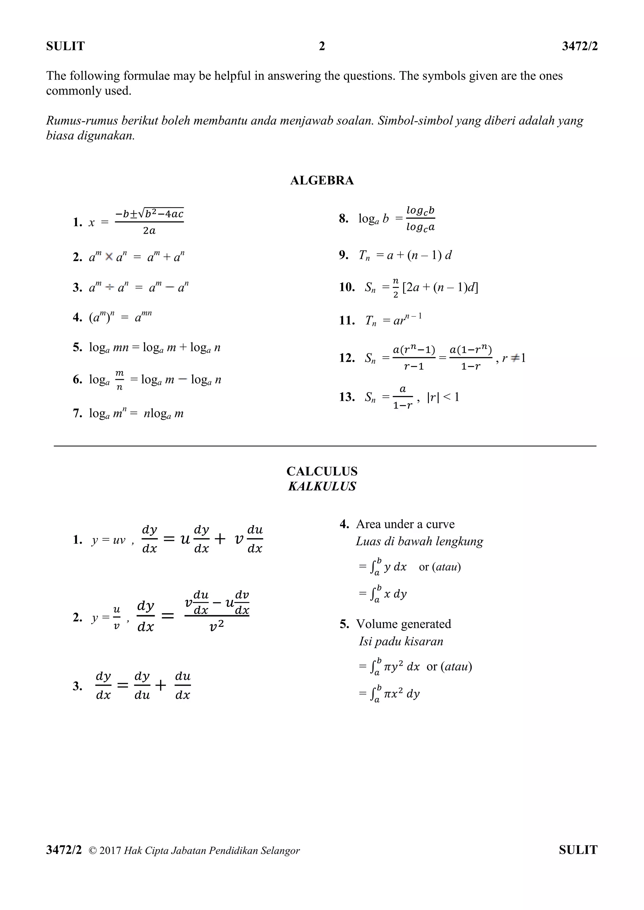 Soalan mt-k2-pp-spm-t5-2017-set-a | PDF