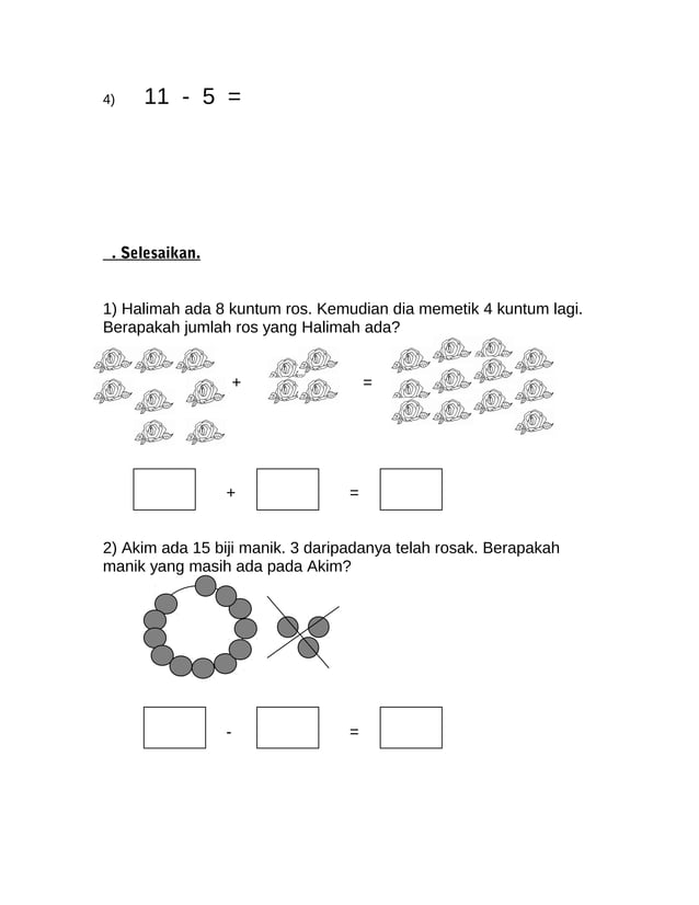 Soalan peperiksaan-matematik-kssr-tahun-1-semester-1 | DOC