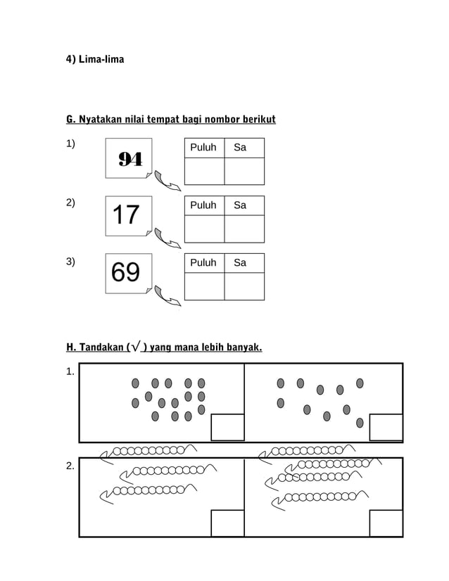 Soalan peperiksaan-matematik-kssr-tahun-1-semester-1 | DOC