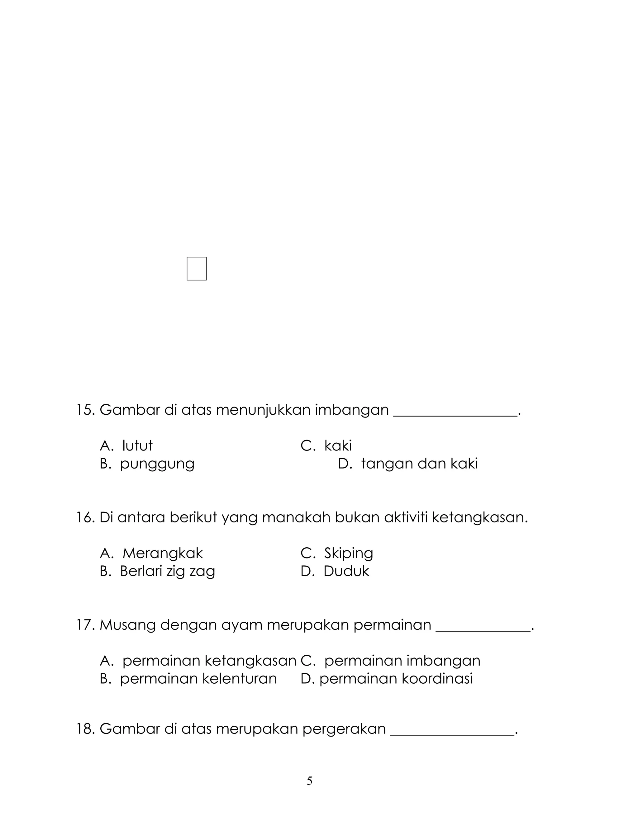 Soalan pjk-tahun-1 | DOC
