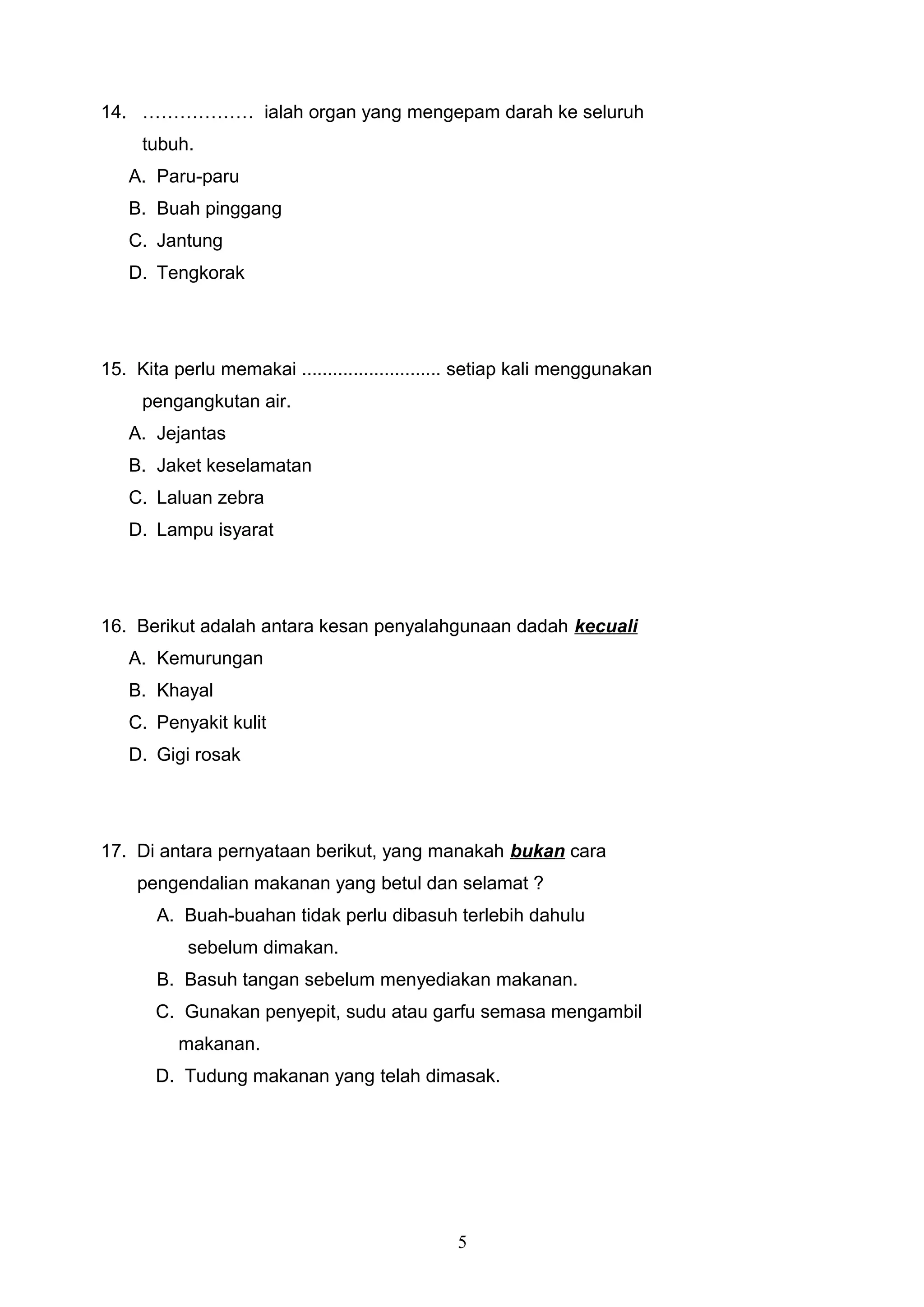 Soalan pjk-tahun-2 (exam) | DOC