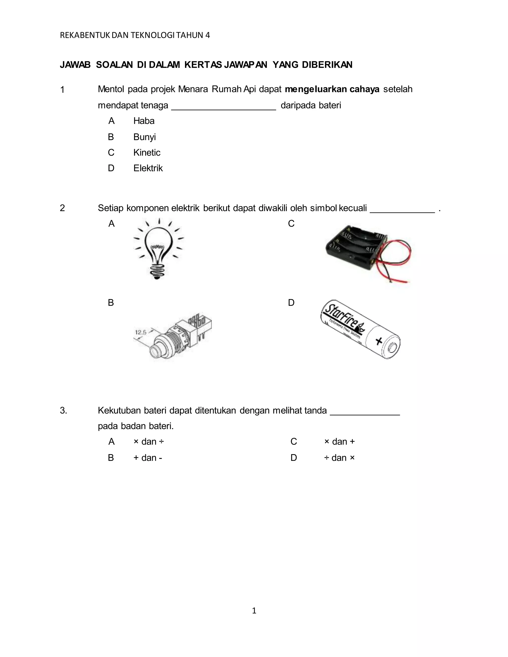 Soalan rbt-akhir-tahun-4 | PDF