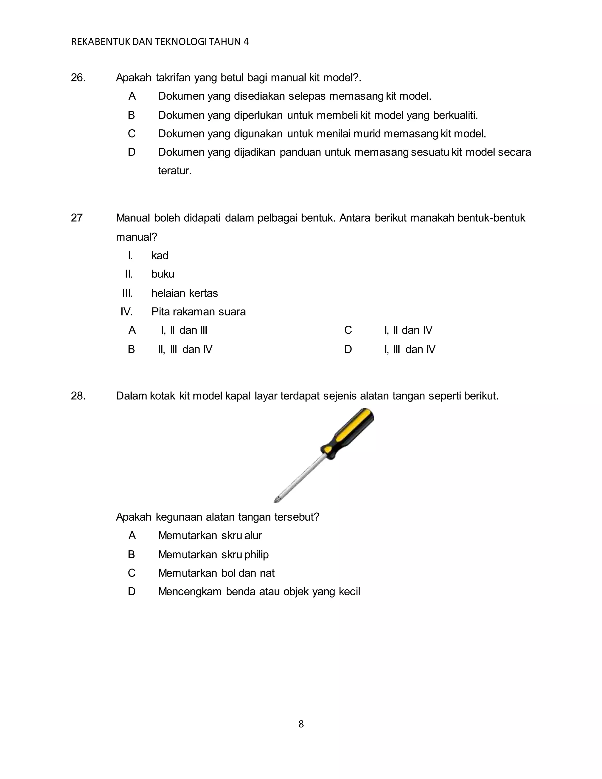Soalan rbt-akhir-tahun-4 | PDF