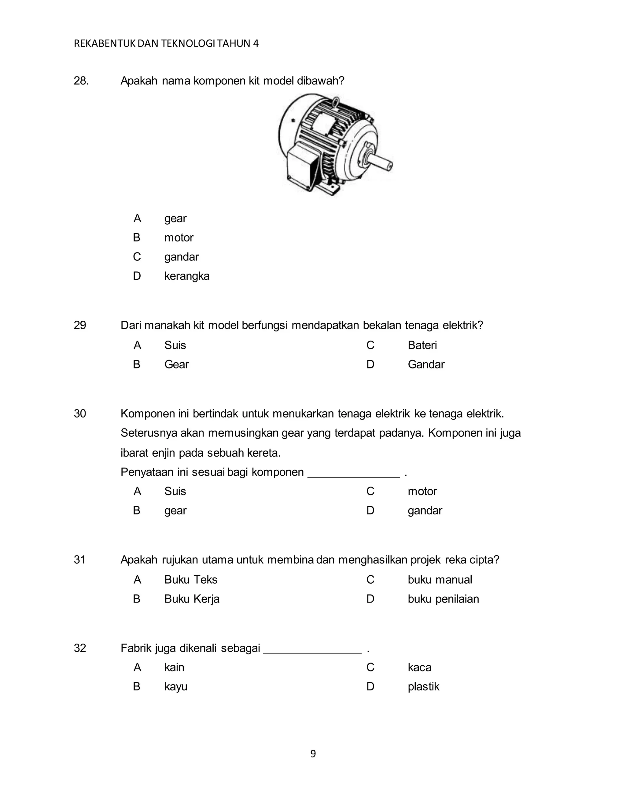 Soalan rbt-akhir-tahun-4 | PDF