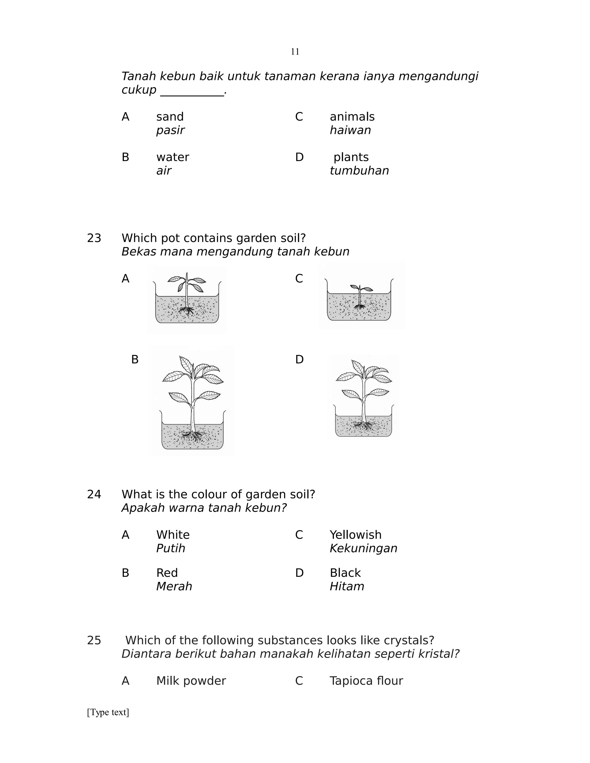 Soalan sains-tahun-3 | PDF