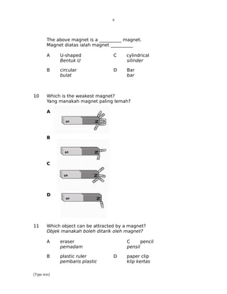 Soalan sains-tahun-3 | PDF
