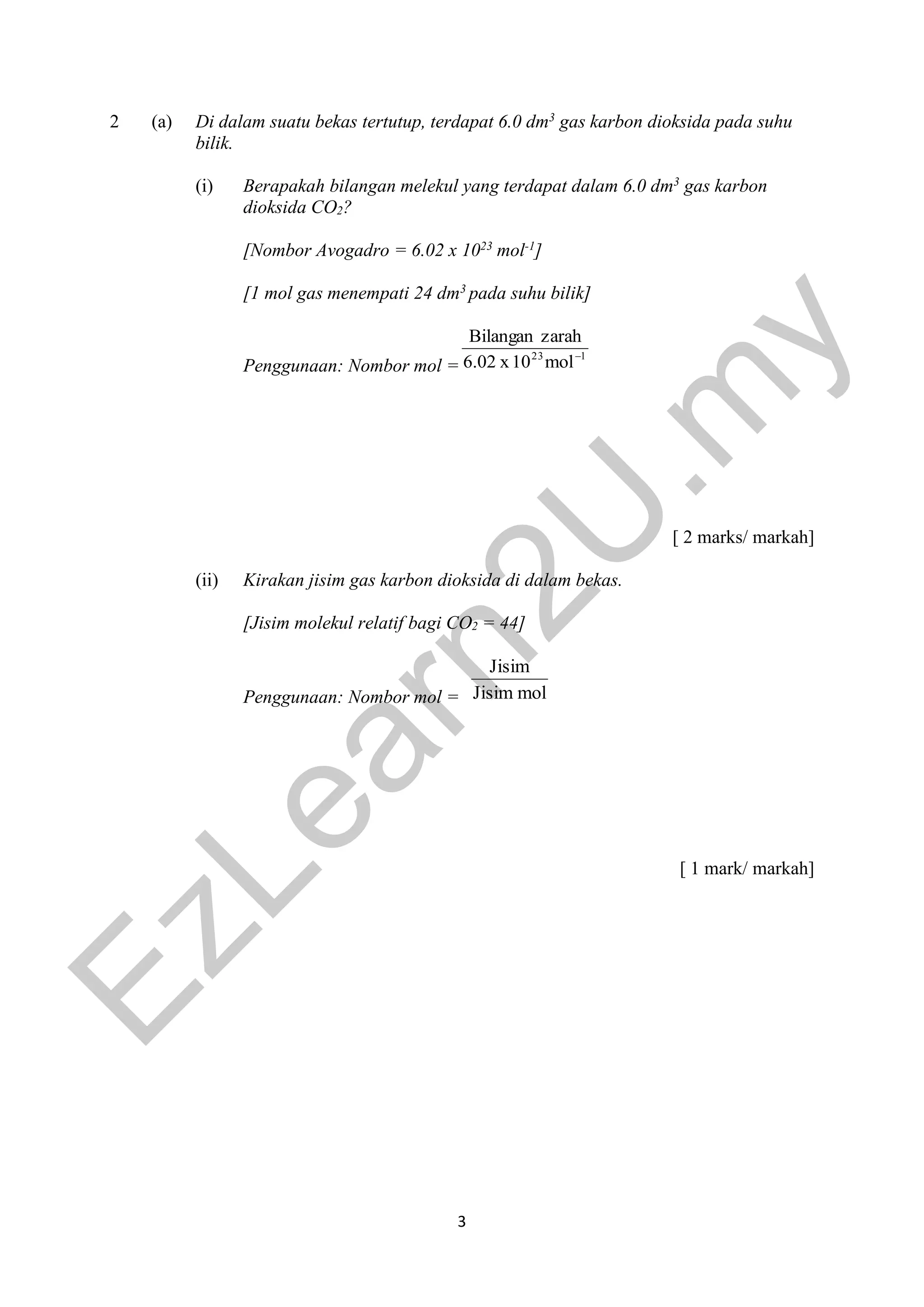 Soalan tubi-f4-kimia-bab-3-formula-persamaan-kimia | PDF