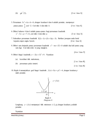 Soalan addmath f4 | DOCX