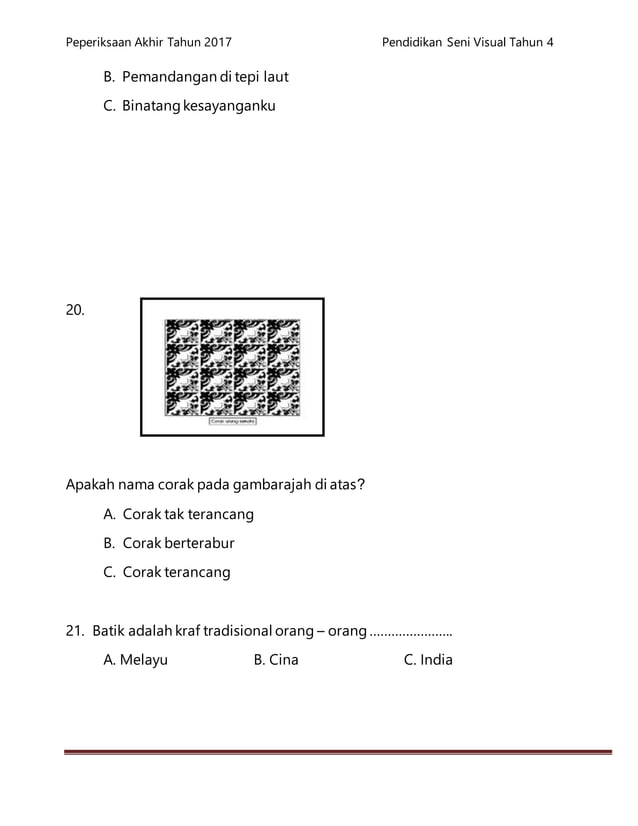Soalan akhir tahun 4 psv | DOC
